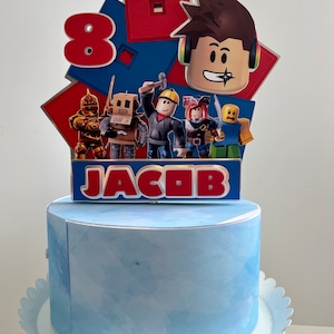 Roblox Cake Topper - Roblox Decorations - Roblox Shake Cake Topper ...