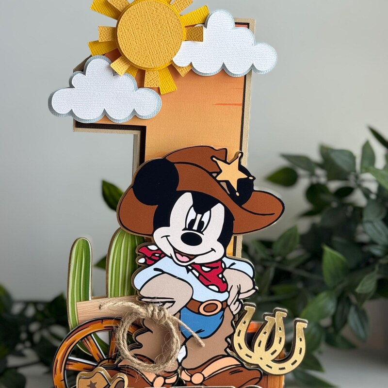 Mickey Cowboy Party Decor - Etsy