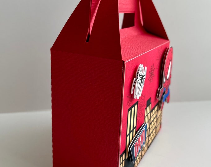 Spider Man Favor Box Spider-man Birthday Spiderman Party - Etsy