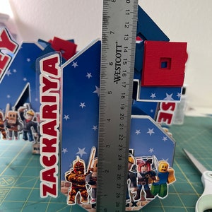 Roblox Game Party Decor - Roblox 3D Letters - Roblox Centerpiece Decor ...