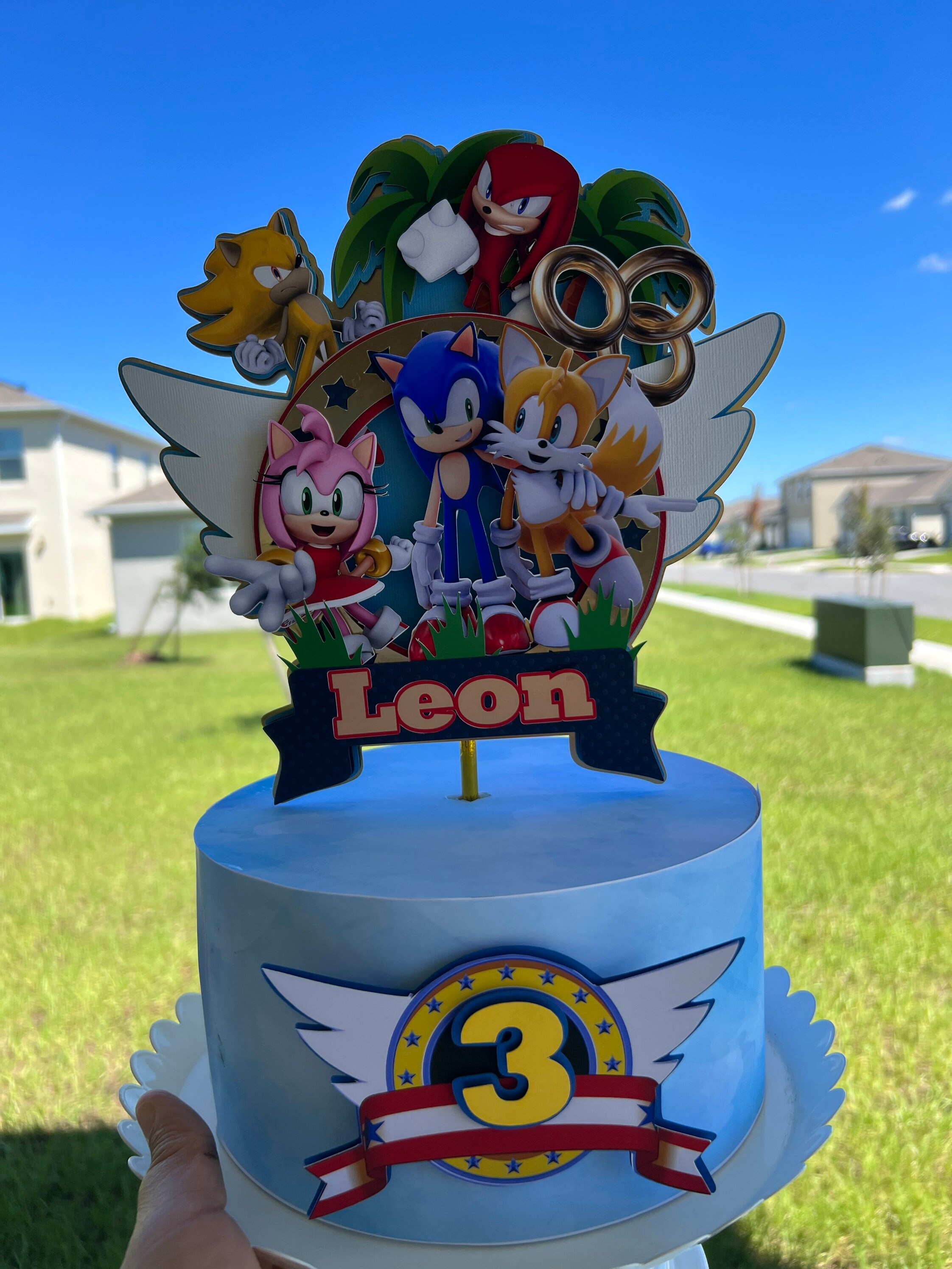 Sonic and Friends Cake Topper Sonic Birthday Sonic Cake - Etsy UK