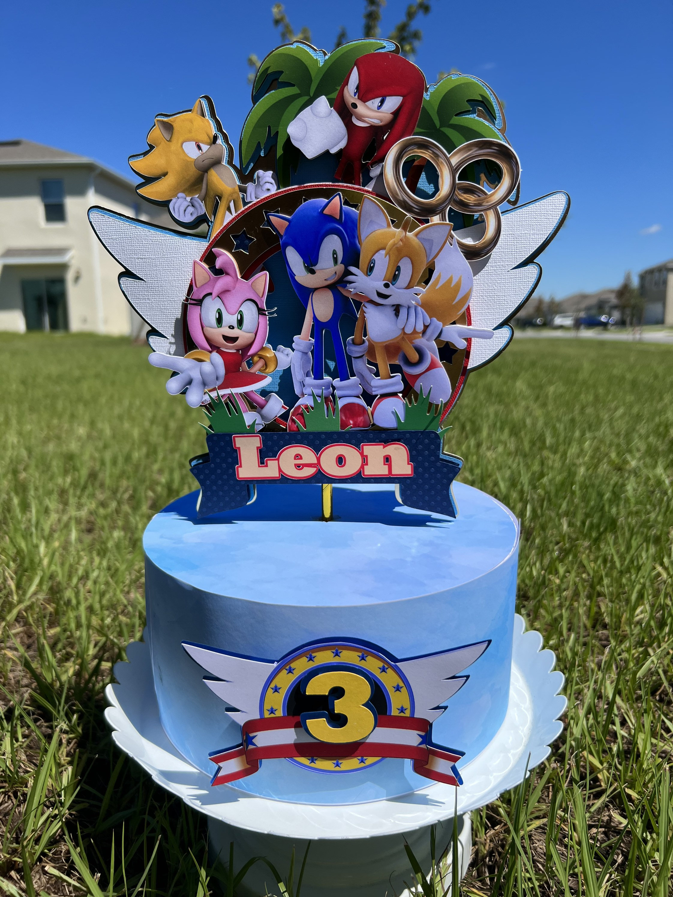 Sonic and Friends Cake Topper Sonic Birthday Sonic Cake - Etsy UK