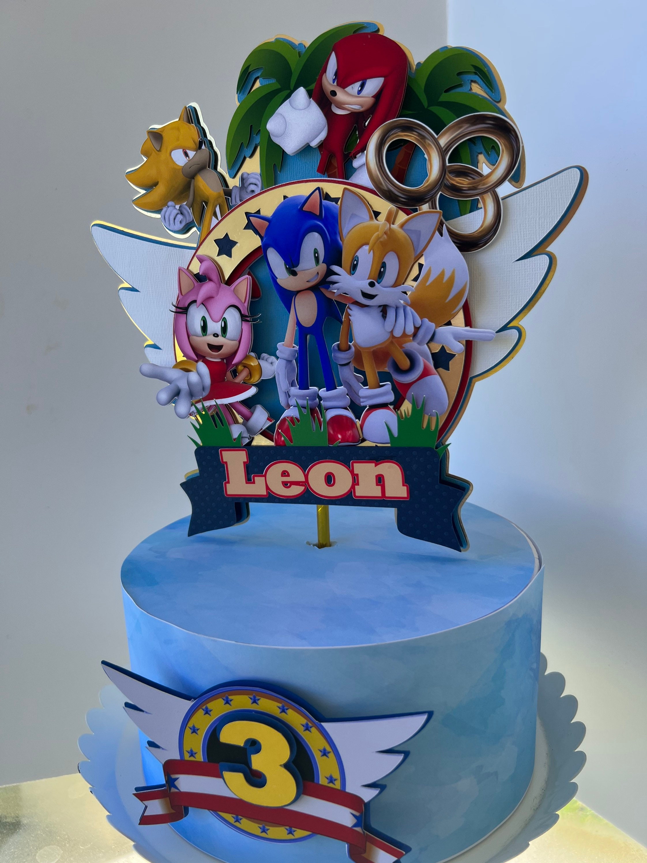 Sonic and Friends Cake Topper Sonic Birthday Sonic Cake - Etsy UK