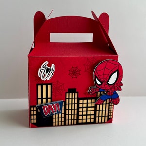 Spider Man Favor Box, Spider-man Birthday, Spiderman Party Bags ...