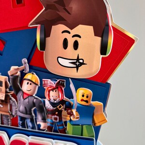 Roblox Cake Topper - Roblox Decorations - Roblox Shake Cake Topper ...