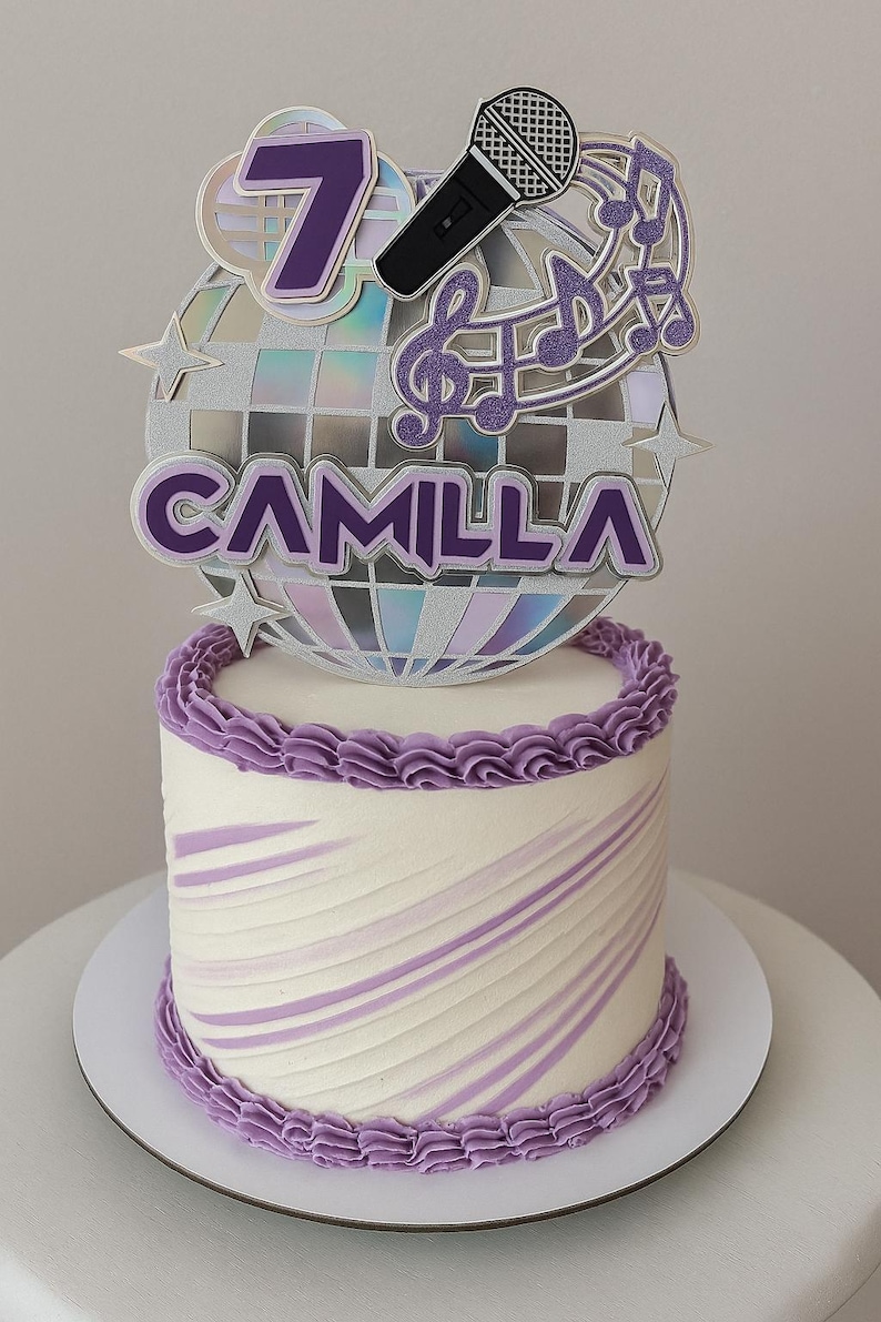 Kpop Demon Hunter Cake Topper - Globo Music Cake Topper - Music Party ...
