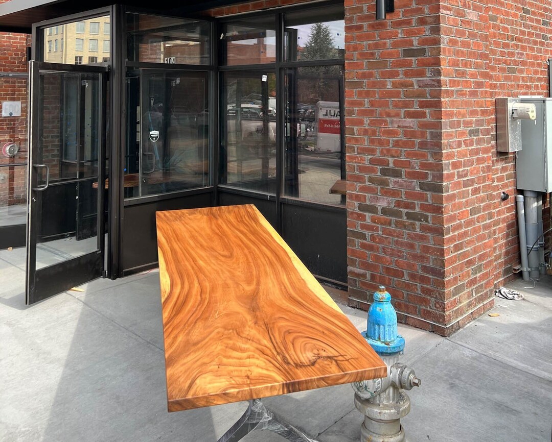 Acacia Monkey Pod Slab Dining Table Custom Made in Virginia - Etsy