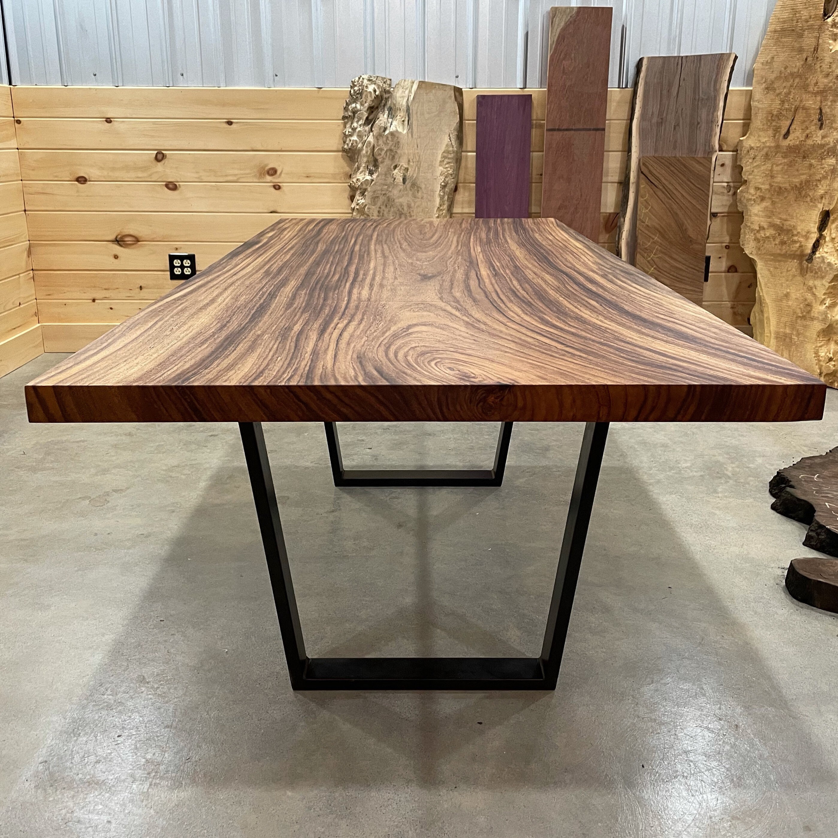 Guanacaste Slab Dining Table Custom Made in Virginia - Etsy