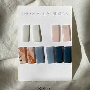 POLYMER CLAY EARRINGS | Colorful Stud Packs - Premade Sets | Handmade ...