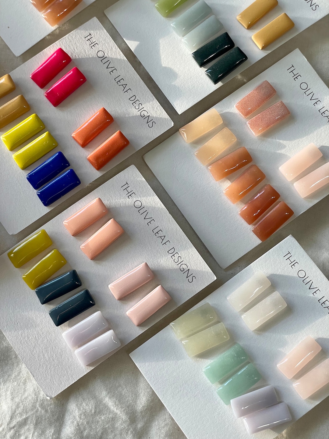 POLYMER CLAY EARRINGS | Colorful Stud Packs - Premade Sets | Handmade ...