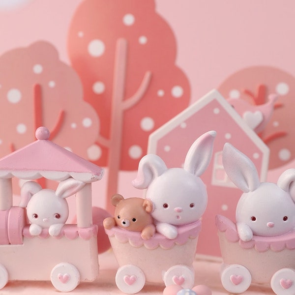 Rabbit Cake Topper - Etsy