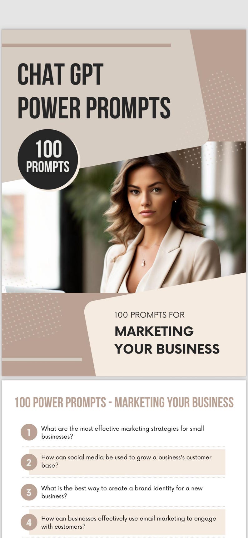 100 Chatgpt Prompts for Marketing Your Business: Supercharge Your ...
