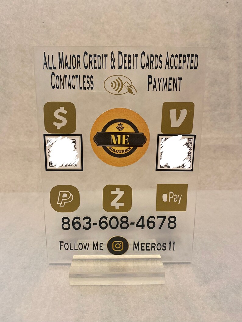 QR Payment Signs - Etsy