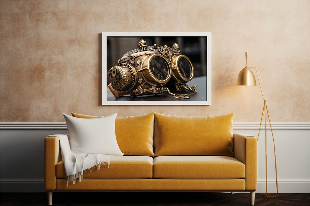 Bronze Steampunk Goggles Drawing Steampunk Fashion Aviator Glasses ...