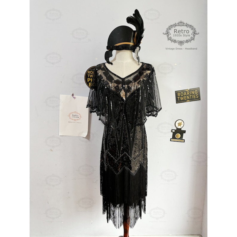 3PC S-3XL Roaring 1920s Women Gatsby Costume Flapper Dress Fringed ...
