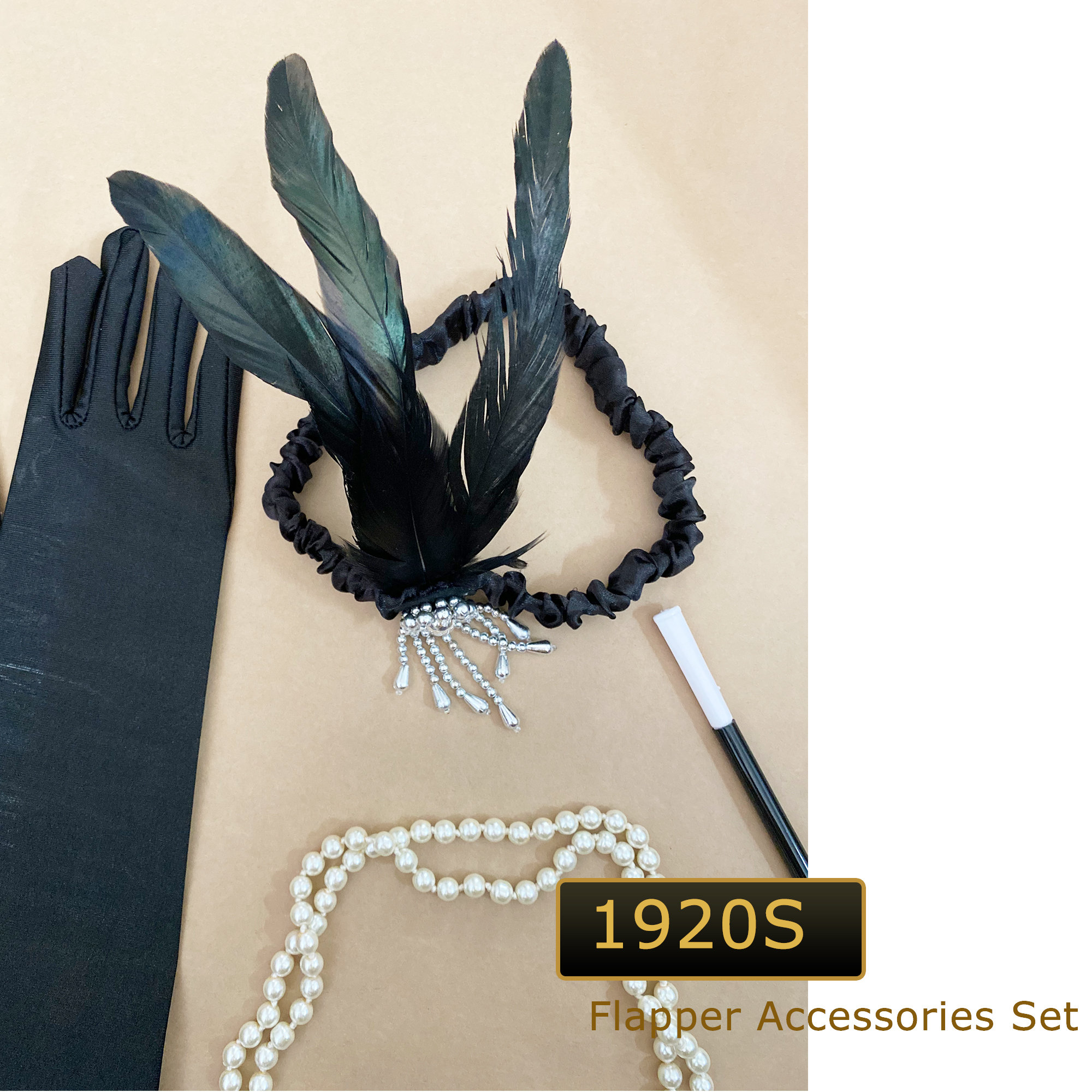 1920s Flapper Gatsby Costume Accessories Set 20s Flapper - Etsy