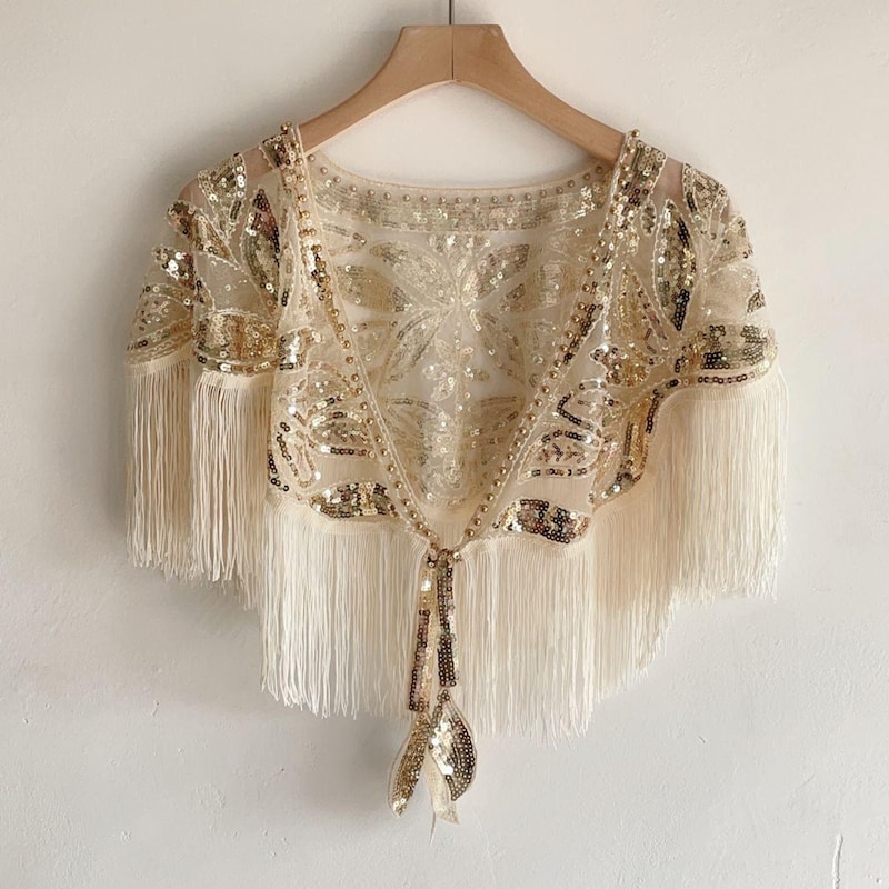 Fantasy Beaded Shawl - Etsy UK