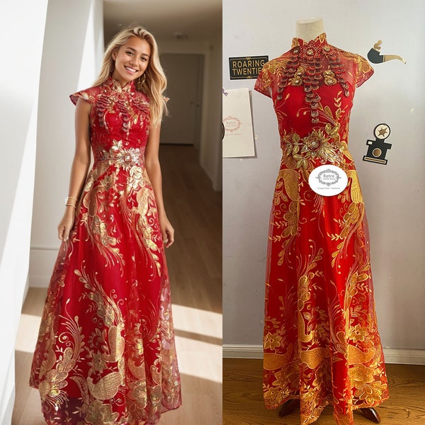 Red Cheongsam - Etsy