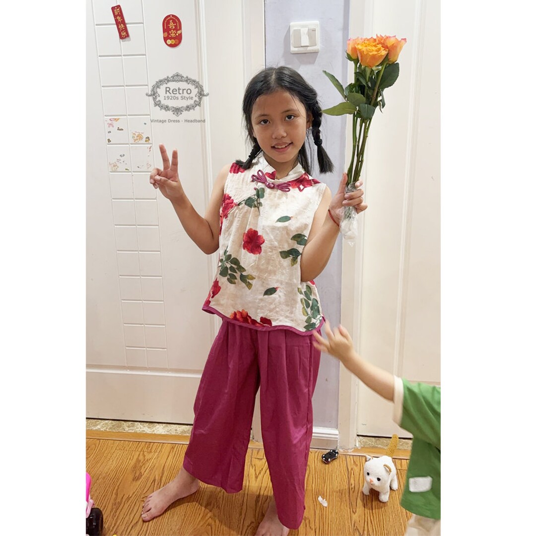 Chinese Kid's Qipao Dress Summer Cheongsam,tang Suit,chinese Retro ...