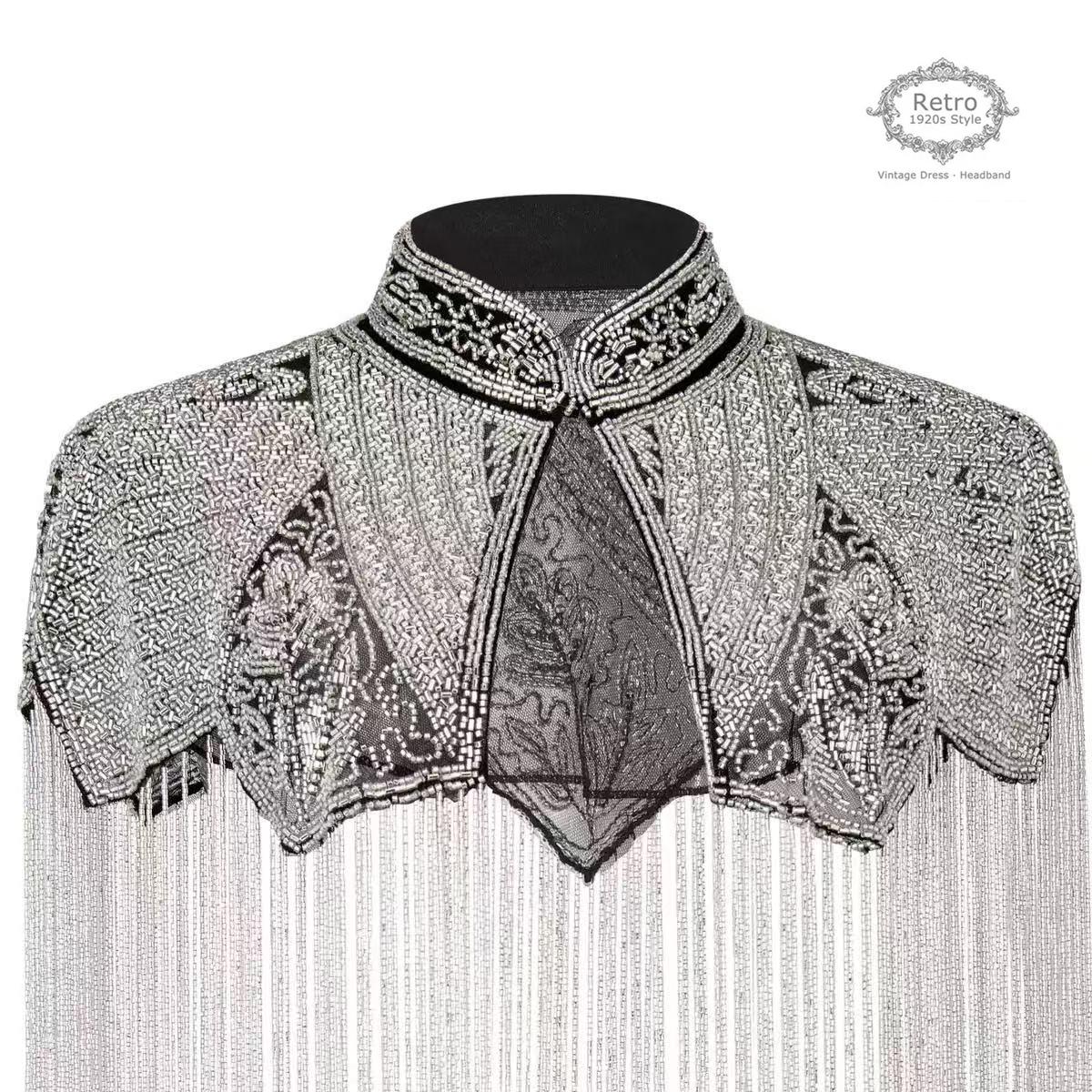 1920s Art Deco Sequin Beaded Capelet: Flapper Bridal Cover-up - Etsy