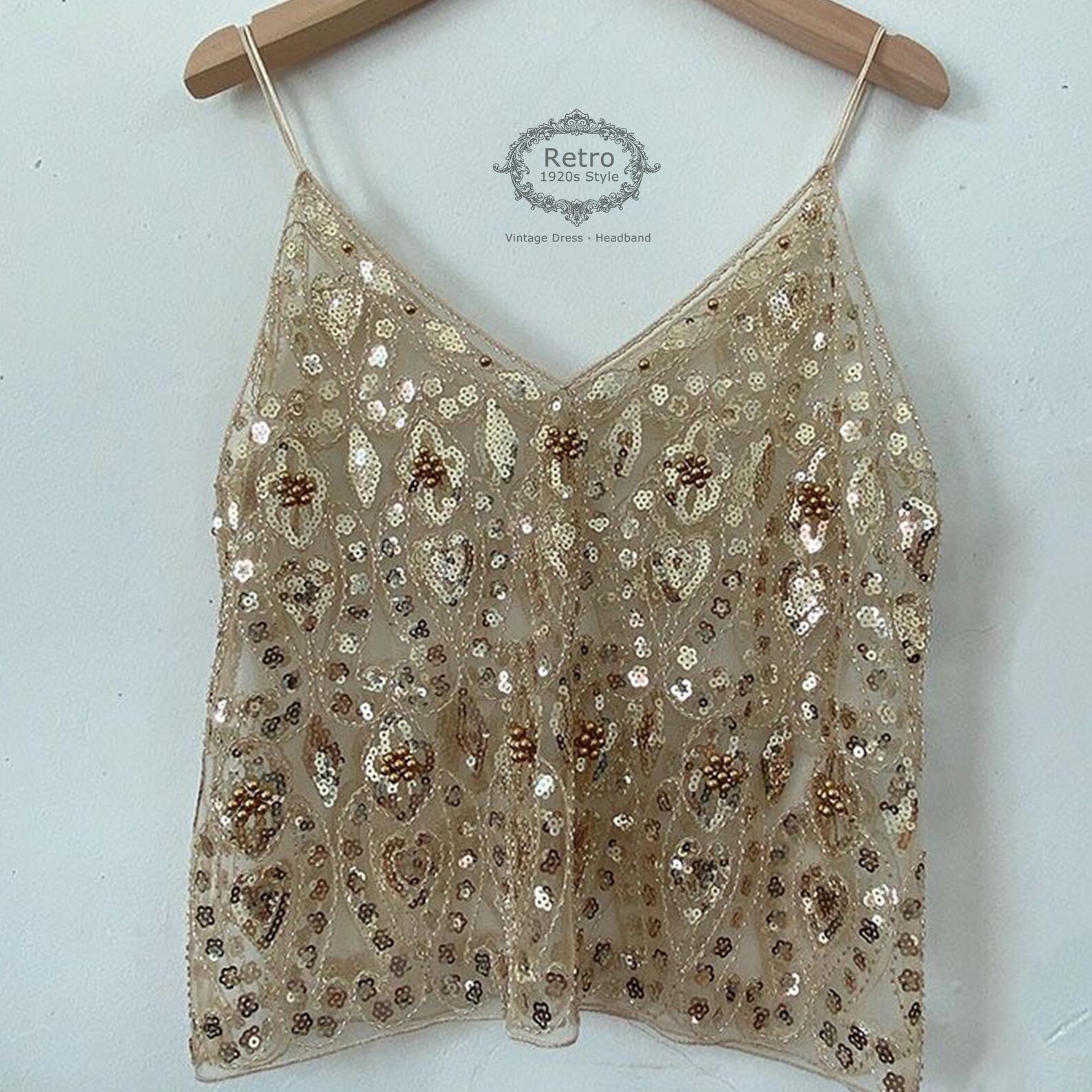 1920s Sequin Beaded Vest: Art Deco Flapper Cover Up - Etsy