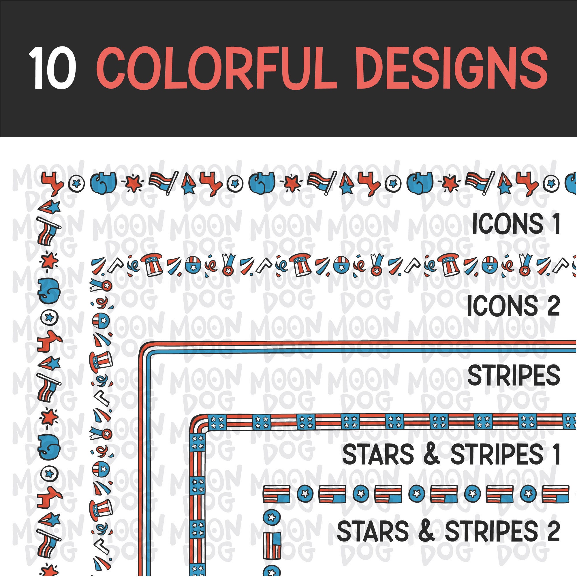 Patriotic Page Borders Clipart - Election Page Borders, Political ...