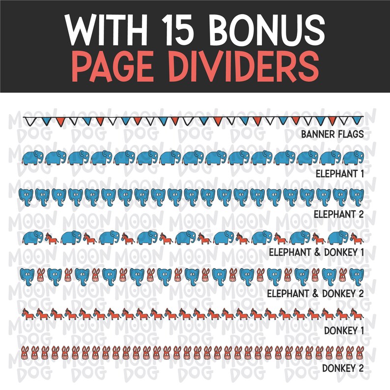 Patriotic Page Borders Clipart - Election Page Borders, Political ...