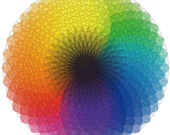 Round Jigsaw Puzzle | Etsy