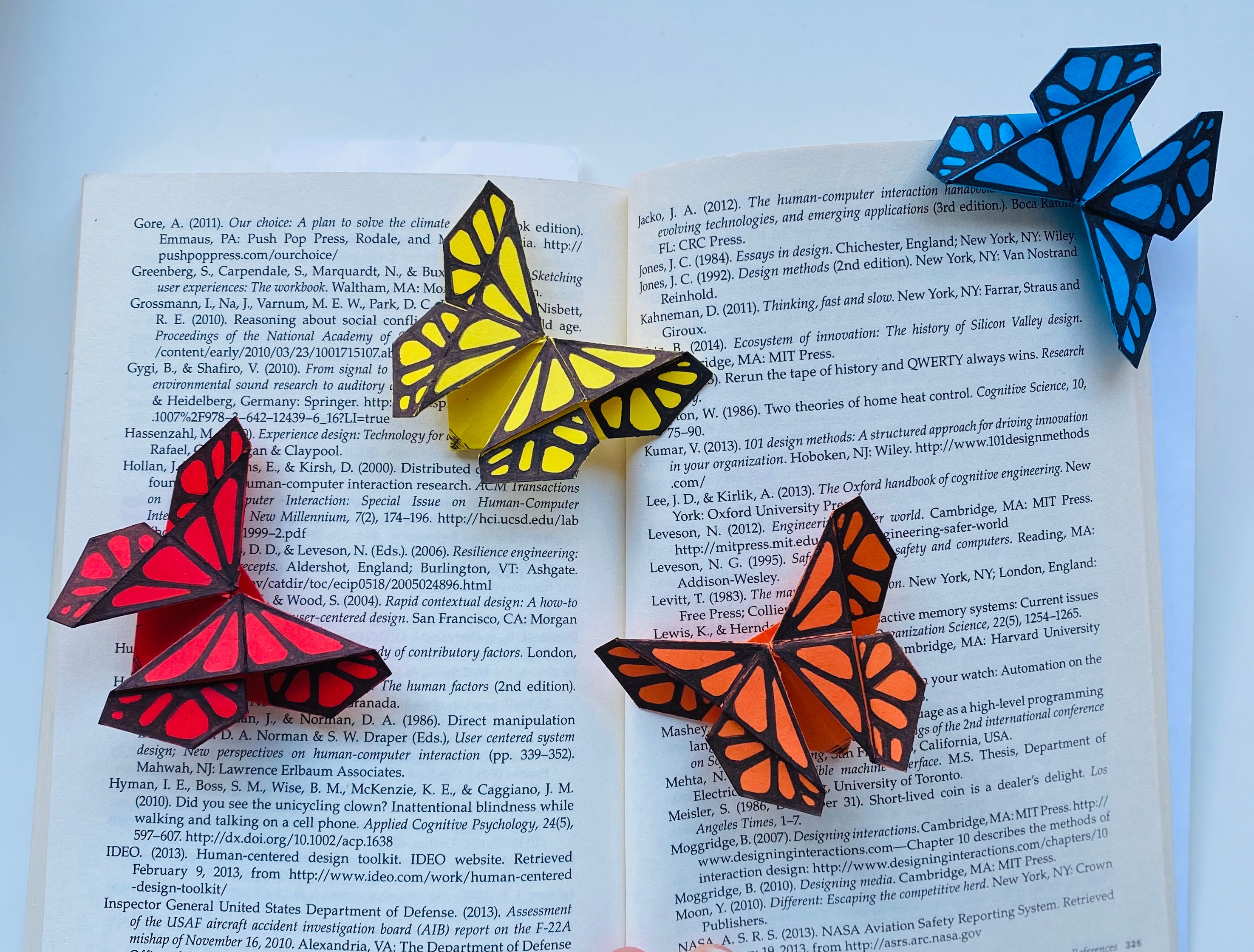 Butterfly Origami Bookmarks - Etsy