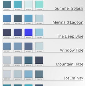 Color Palette | Canva Color Palette | Blue | Seven Palettes | Seven ...