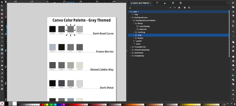 Gray Themed Canva Color Palette | Collection of Gray Themed Canva Color ...
