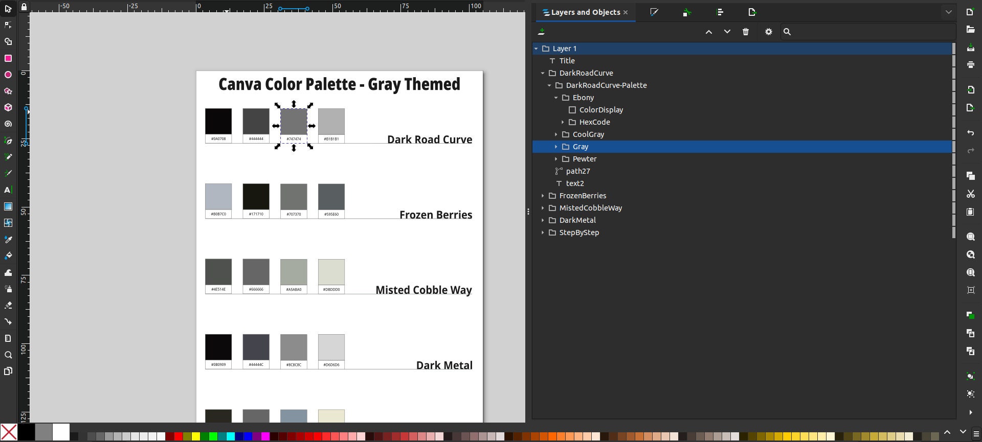 Gray Themed Canva Color Palette | Collection of Gray Themed Canva Color ...