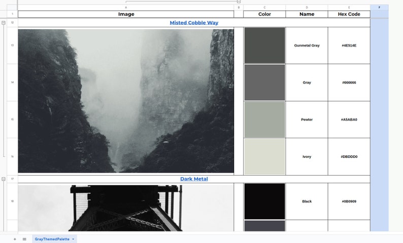 Gray Themed Canva Color Palette | Collection of Gray Themed Canva Color ...