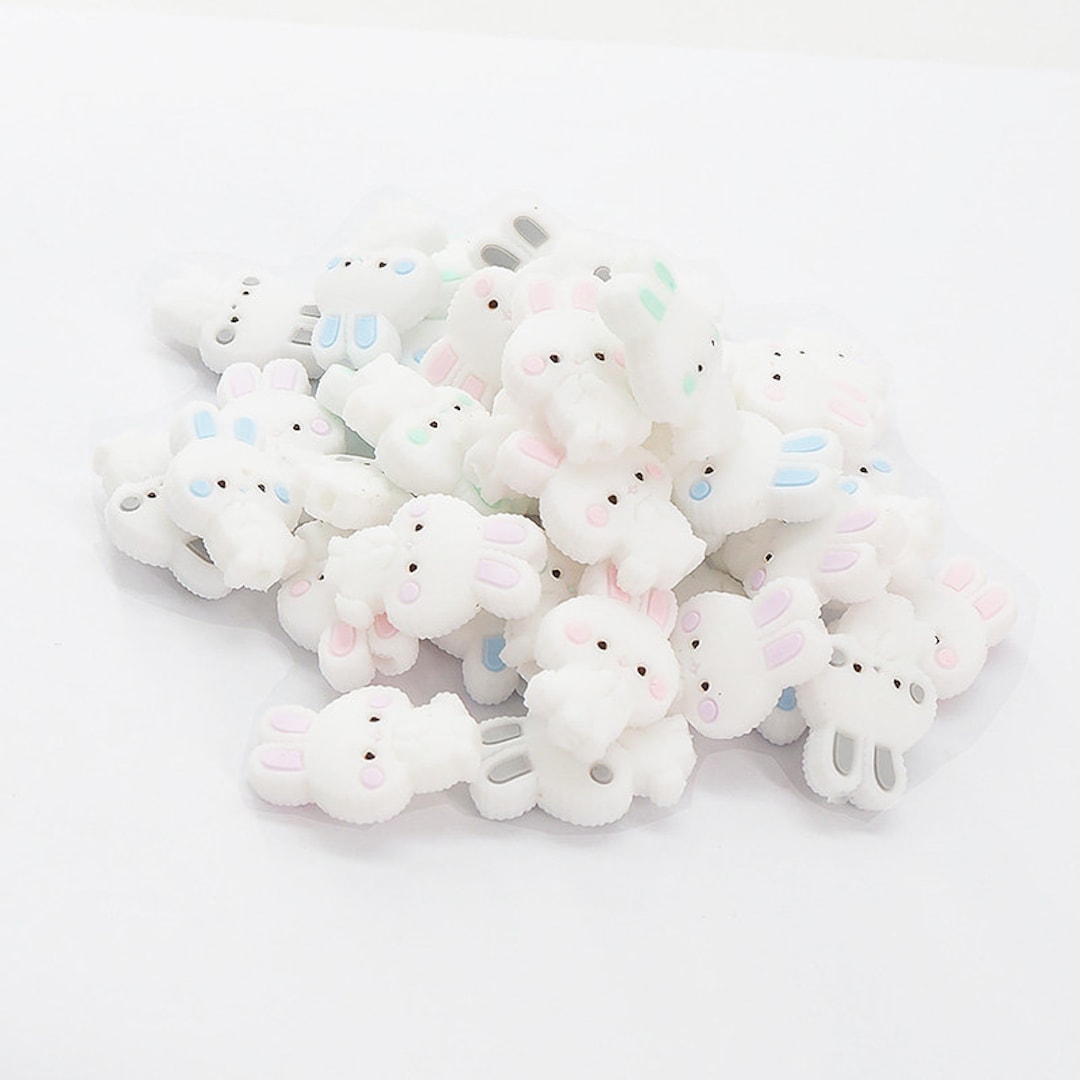 Rabbit Silicone Beads, Easter Beads, Beads for Crafting - Etsy