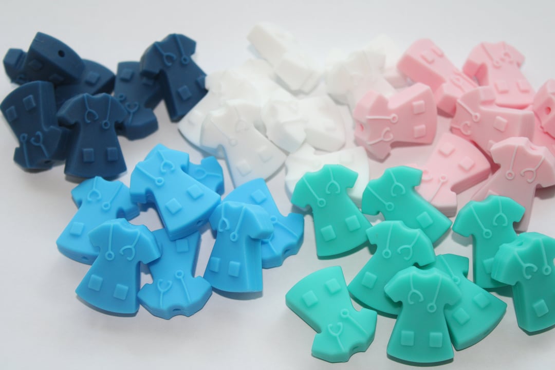 Scrubs Silicone Beads, Medical Themed Silicone Beads, Beads for ...