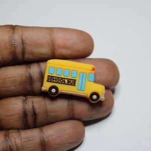 School Themed Silicone Bead, School Bus Silicone Bead, Chalkboard ...
