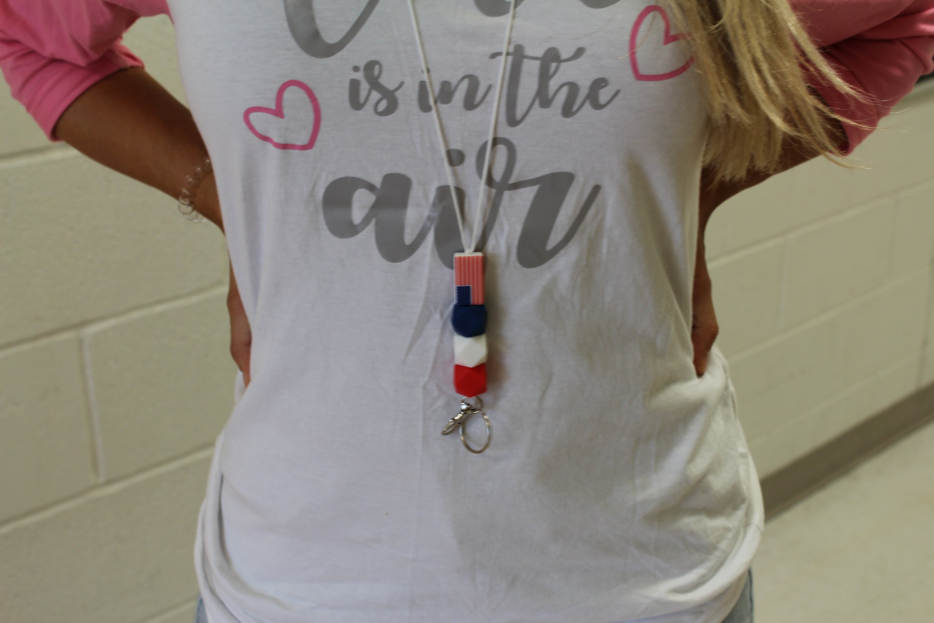 American Flag Lanyard Teacher Lanyard United States Lanyard - Etsy