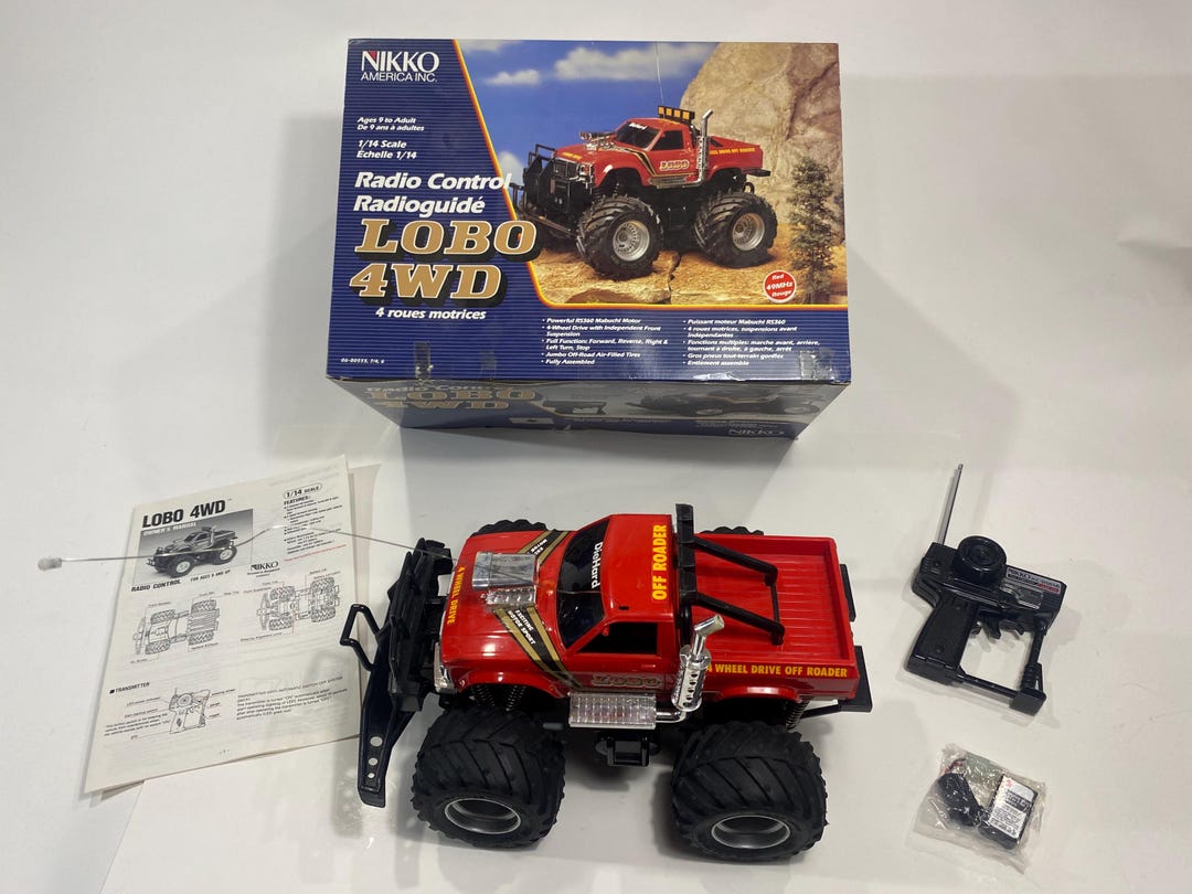 Vintage Nikko Lobo 4wd With Box Monster Truck, in Box, Not Tested - Etsy