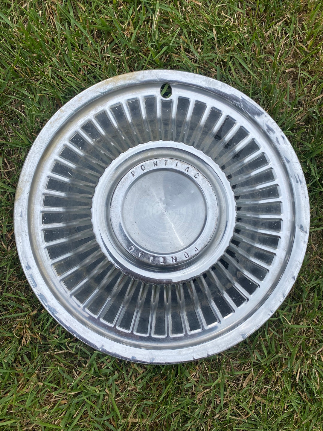 Vintage Pontiac Hubcap Rim Wheel Cover Rare Collectable Man Cave Wall ...