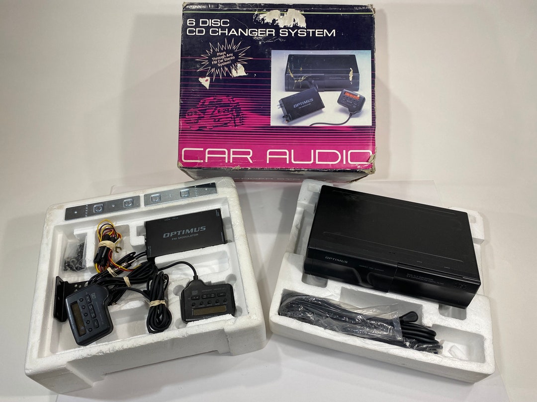 OPTIMUS 12-2180 6 Disc in Car CD Changer System With Xtra Commander ...