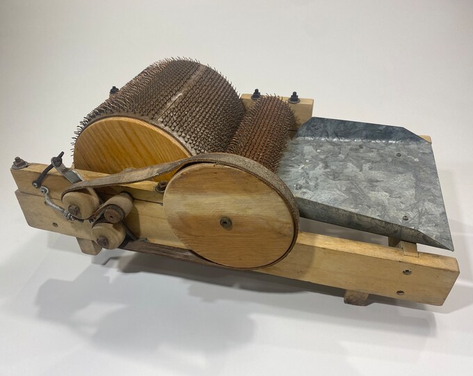 Vintage Hand Cranked Wool Carding Machine Drum Refurbishment Needed - Etsy