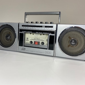 Vintage Boombox Silver Mini Quad Spearker, MS-2830 MTC Works but With ...