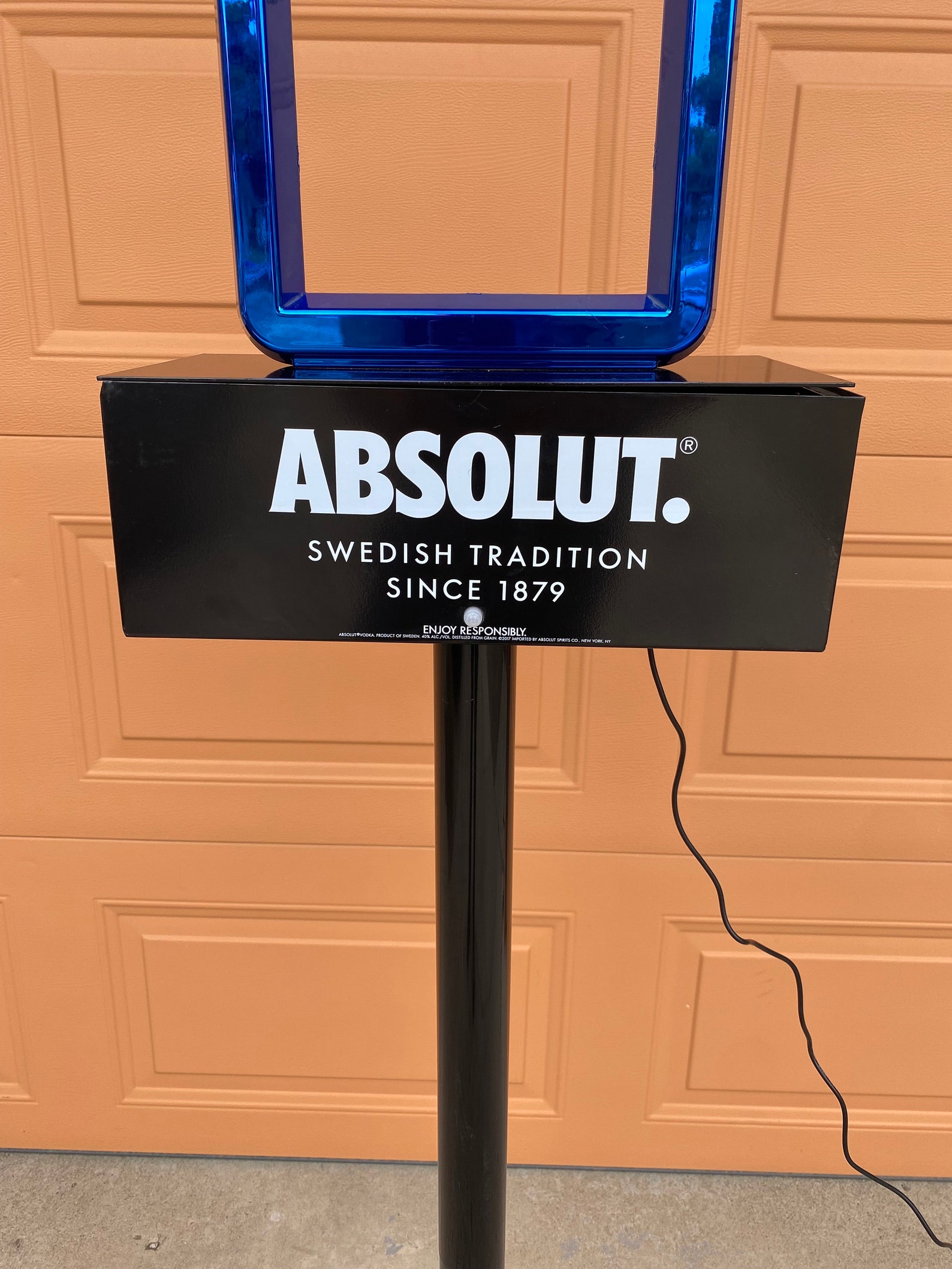 Absolut Vodka Sign Light up Advertising, Bar, Motion Sensor Stand 6ft ...
