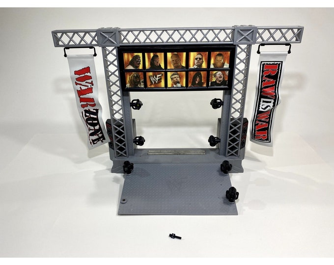 Vintage WWE WWF Titan Tron Live Stage 1999 Jakks Entrance Wrestling 90 ...