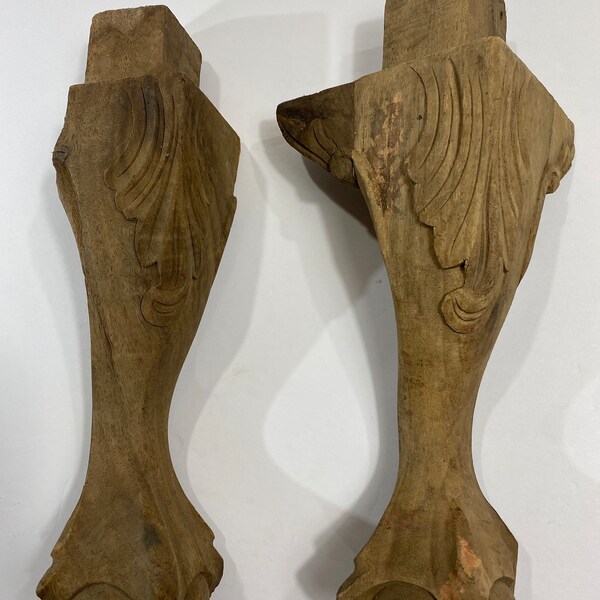 Claw Foot Wood Table Legs - Etsy