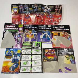 Vintage Transformers Card Back Lot Original Packaging Boxes G1, Falcon ...