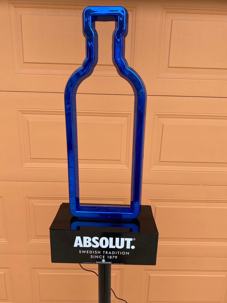Absolut Vodka Sign Light up Advertising, Bar, Motion Sensor Stand 6ft ...