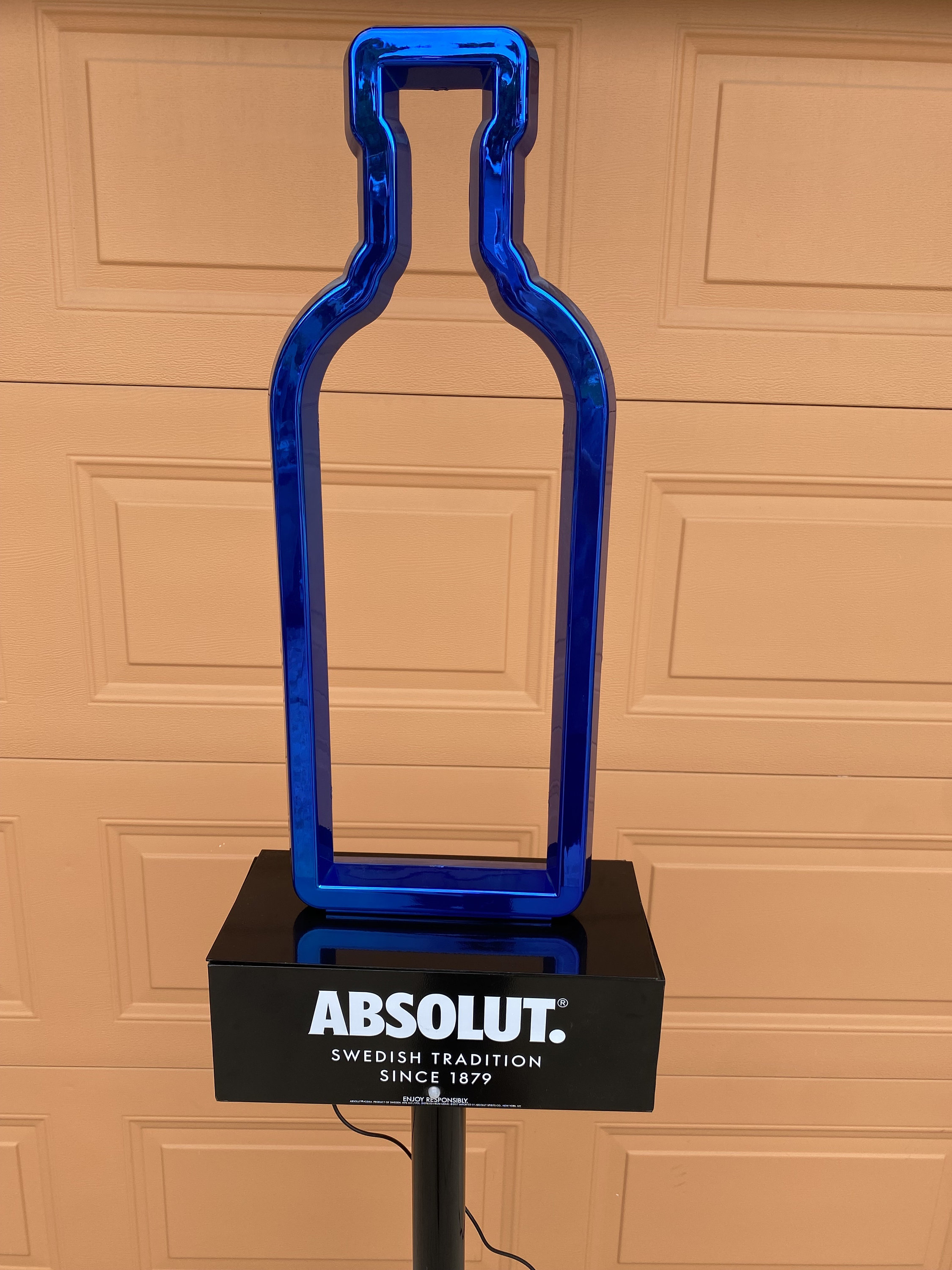 Absolut Vodka Sign Light up Advertising, Bar, Motion Sensor Stand 6ft ...