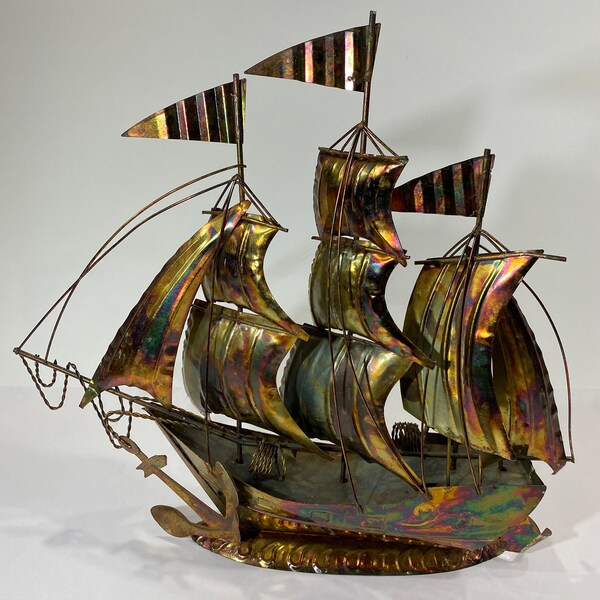 Metal Sculpture Ship - Etsy