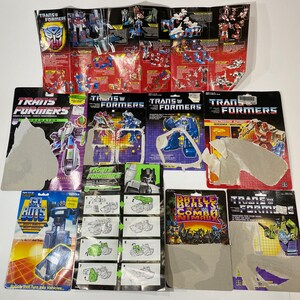 Vintage Transformers Card Back Lot Original Packaging Boxes G1, Falcon ...